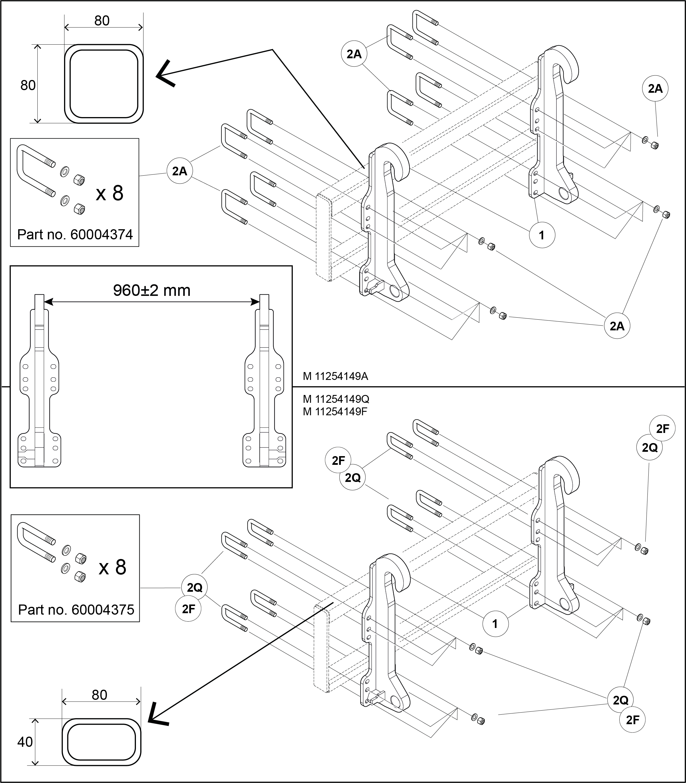 11254149 Attachment BM Large - Quicke and Trima Original Spare Parts